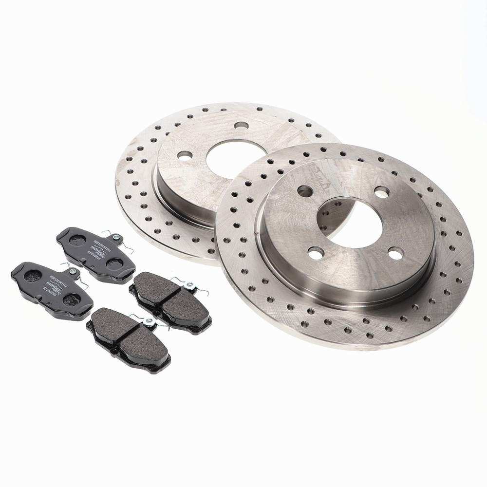 TVR J0106 PREMRR KIT TVR Brake Disc & Pad Kit Rear Premium Griffith 400 ...